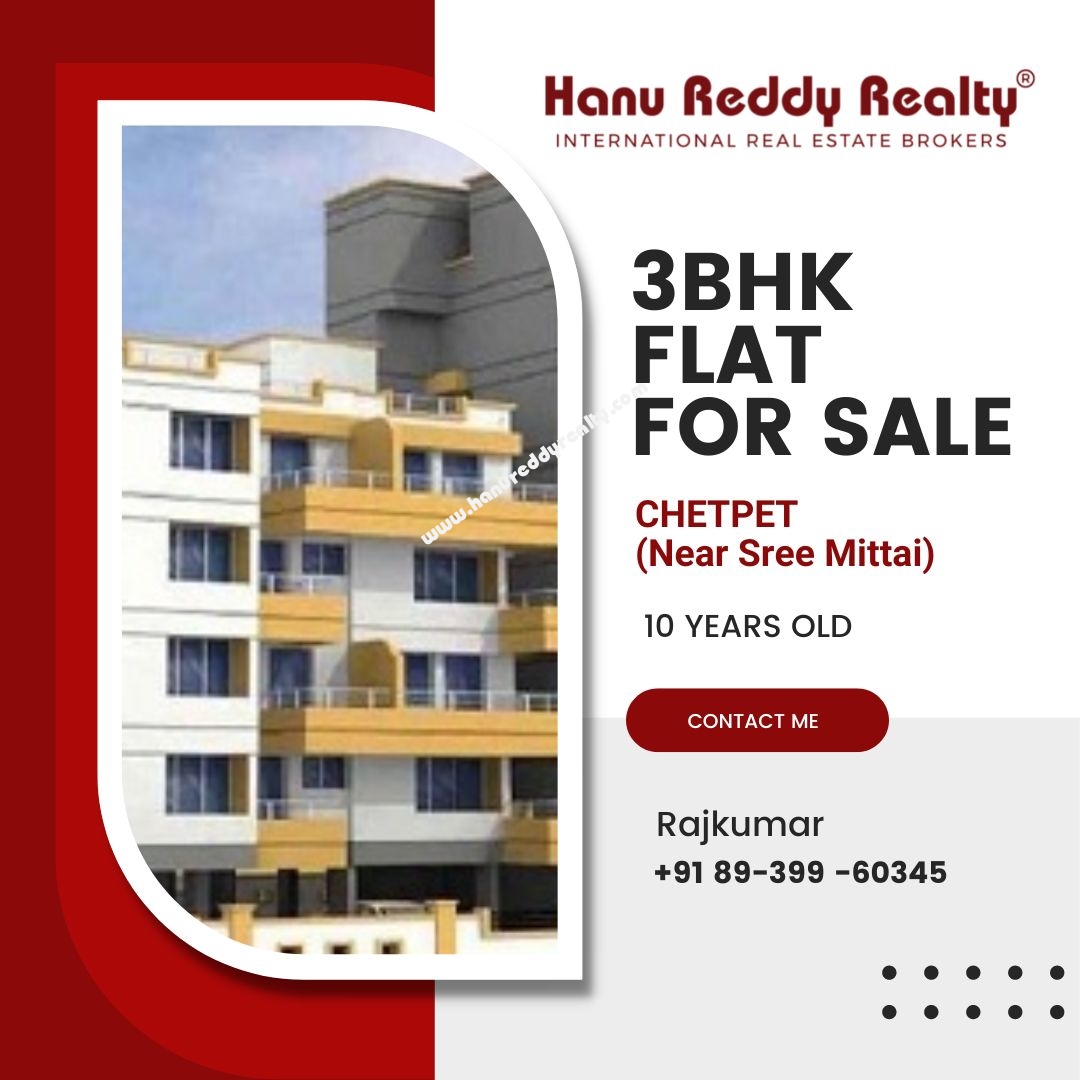 Flat for Sale at Chetpet|Chennai | Hanu Reddy Realty